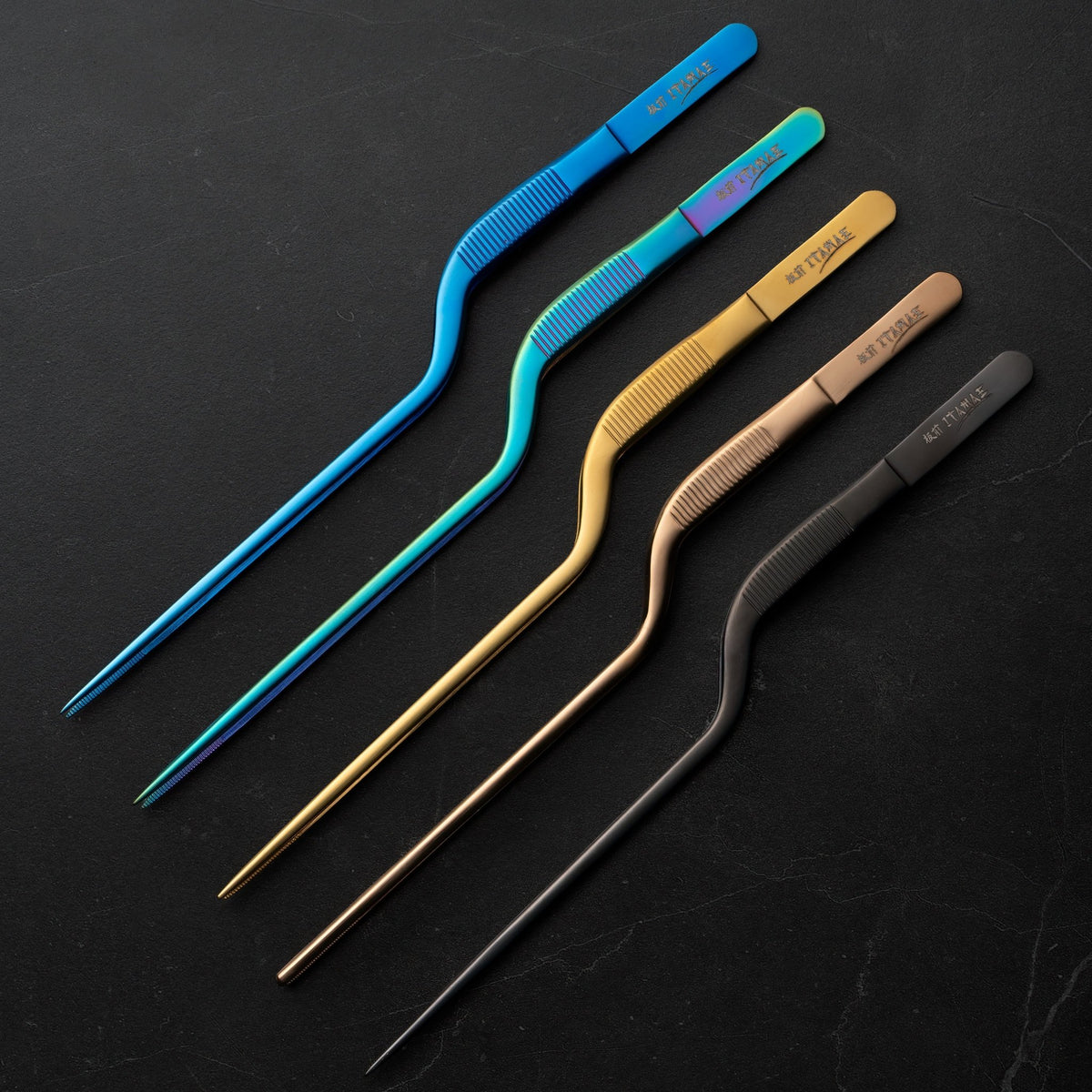 Offset Plating Tweezers | Culinary Tool by ITAMAE